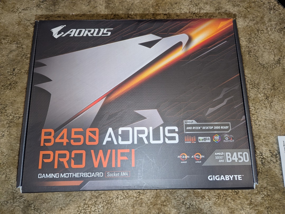 Gigabyte B450 Aorus Pro Wifi with Ryzen 2600x CPU | Jawa