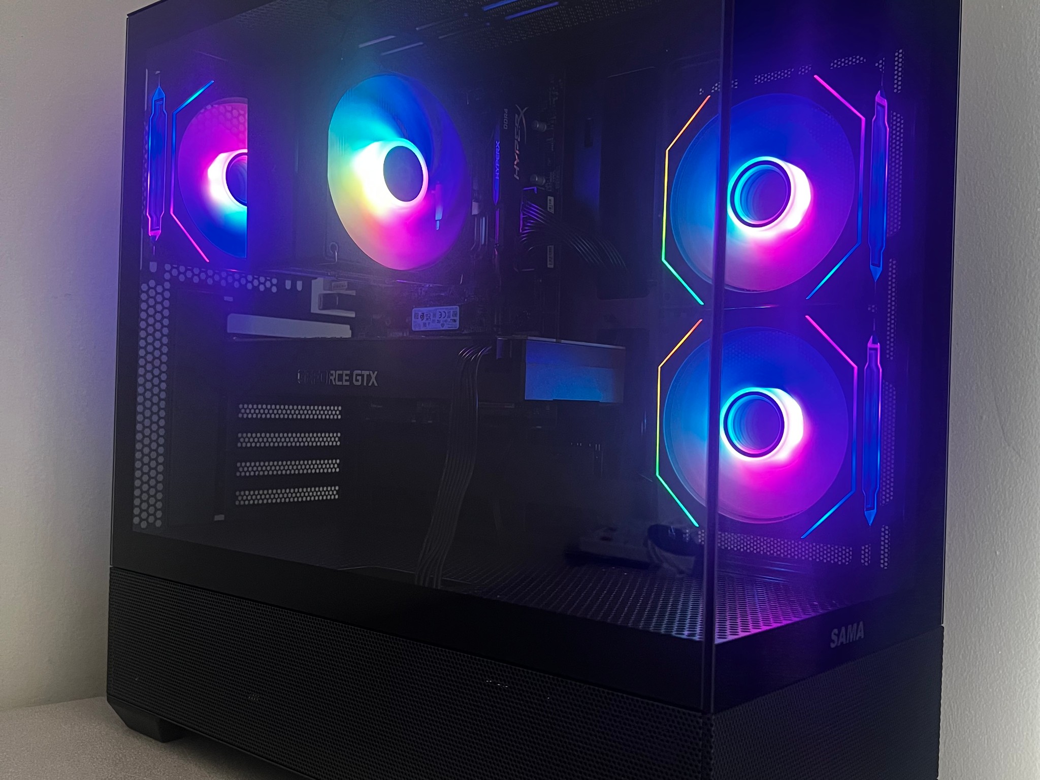 Custom Black Gaming Pc ┃ Ryzen 5 2600 ┃ GTX 1070 8GB ┃ 16GB DDR4 ...