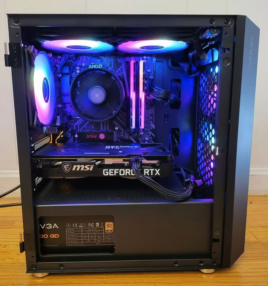 New! Streaming/Gaming PC - Featuring AMD Ryzen 5 5500 and Nvidia RTX ...