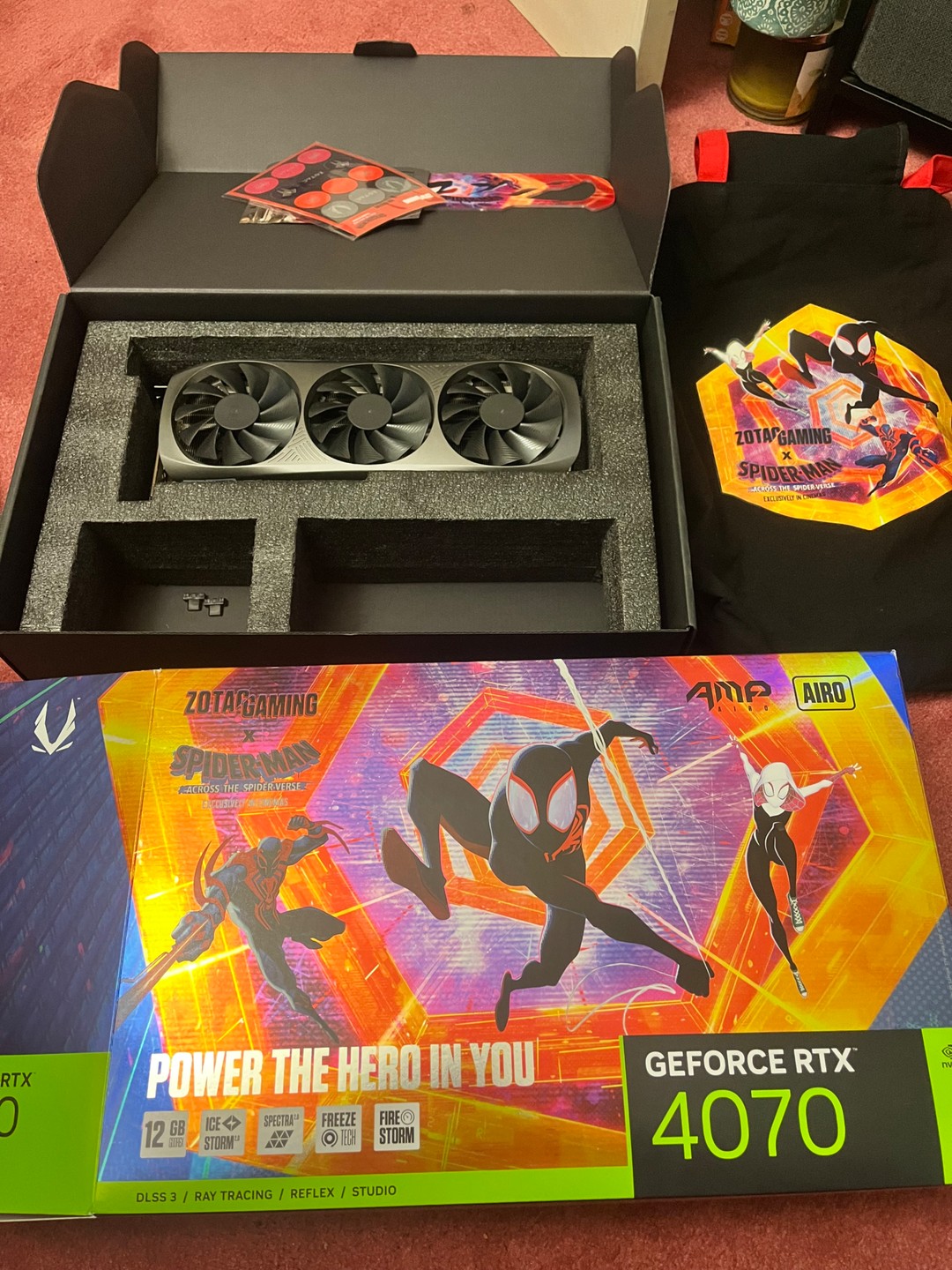 ZOTAC GAMING GEFORCE RTX 4070 AMP AIRO SPIDER-MAN™: Across the Spider ...