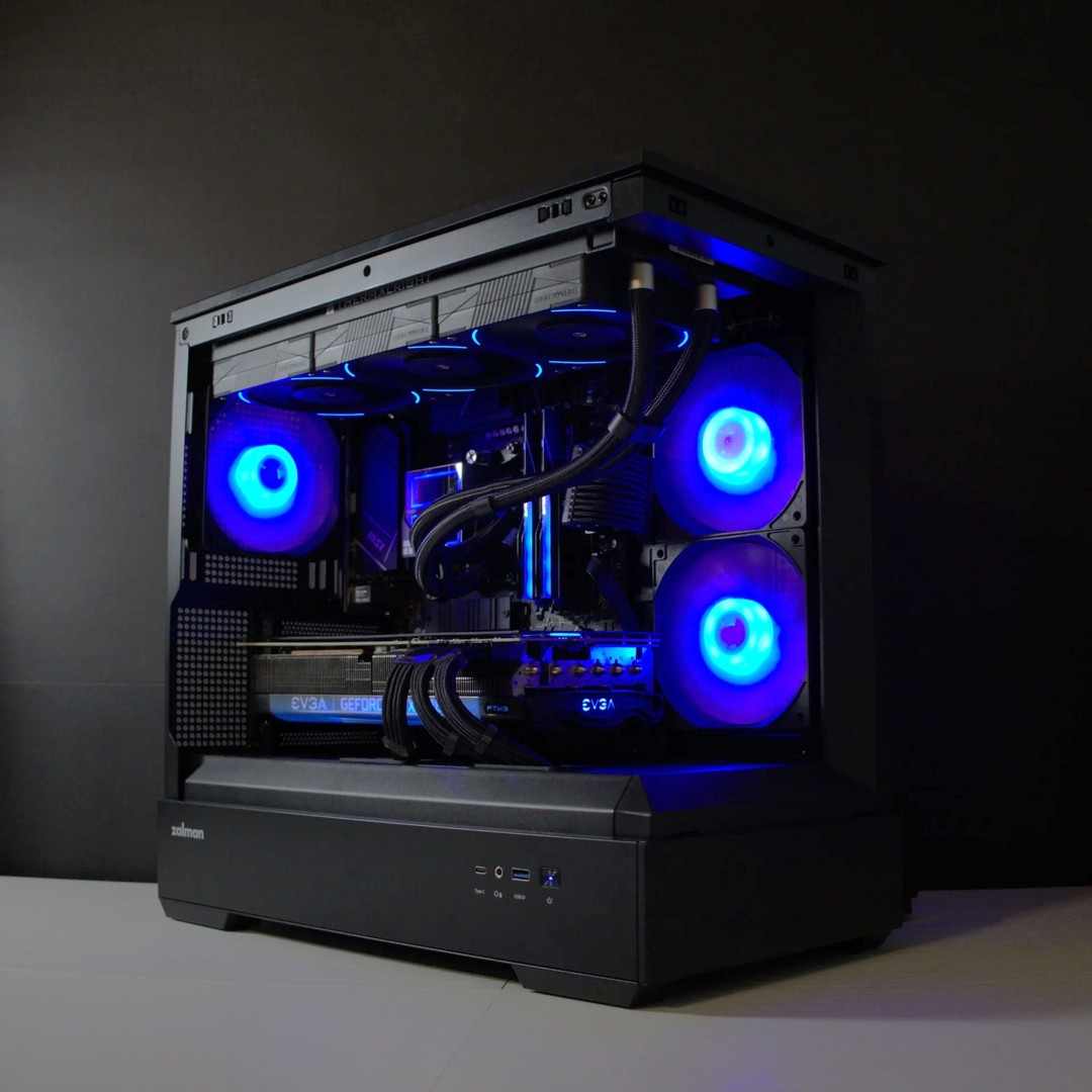 🔵BIG BLUE🔵 Gaming PC | AMD Ryzen 5 7600 | 32GB DDR5 | RTX 3080 | 1TB ...