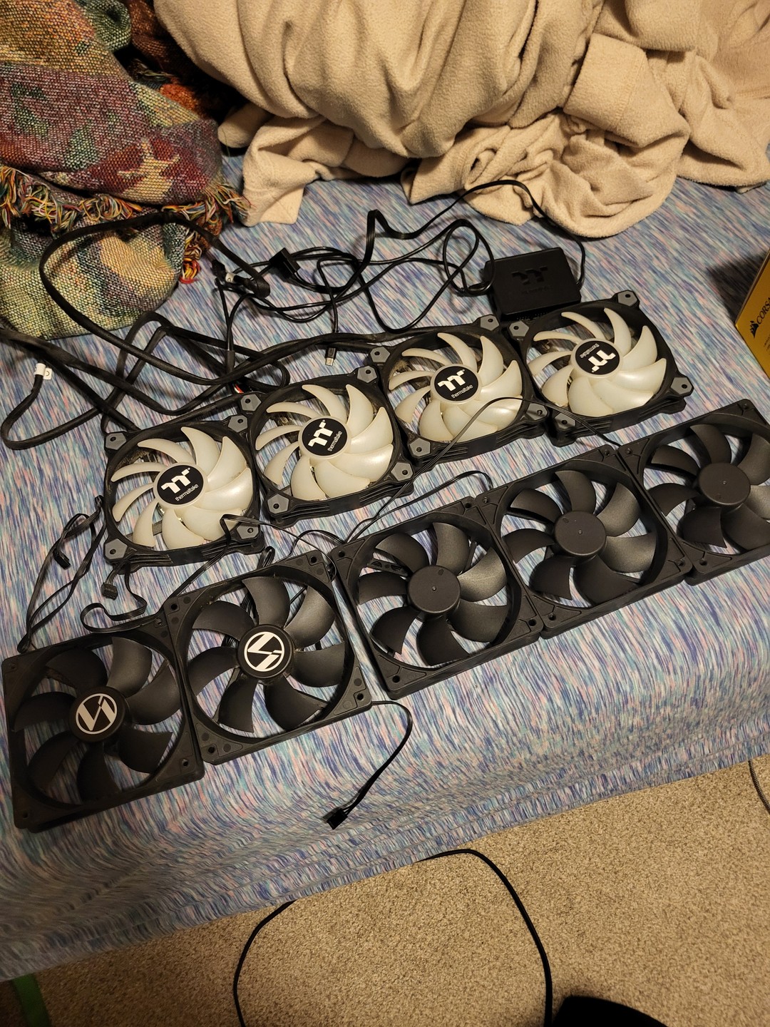 120mm rgb Thermaltake fans with controller | Jawa