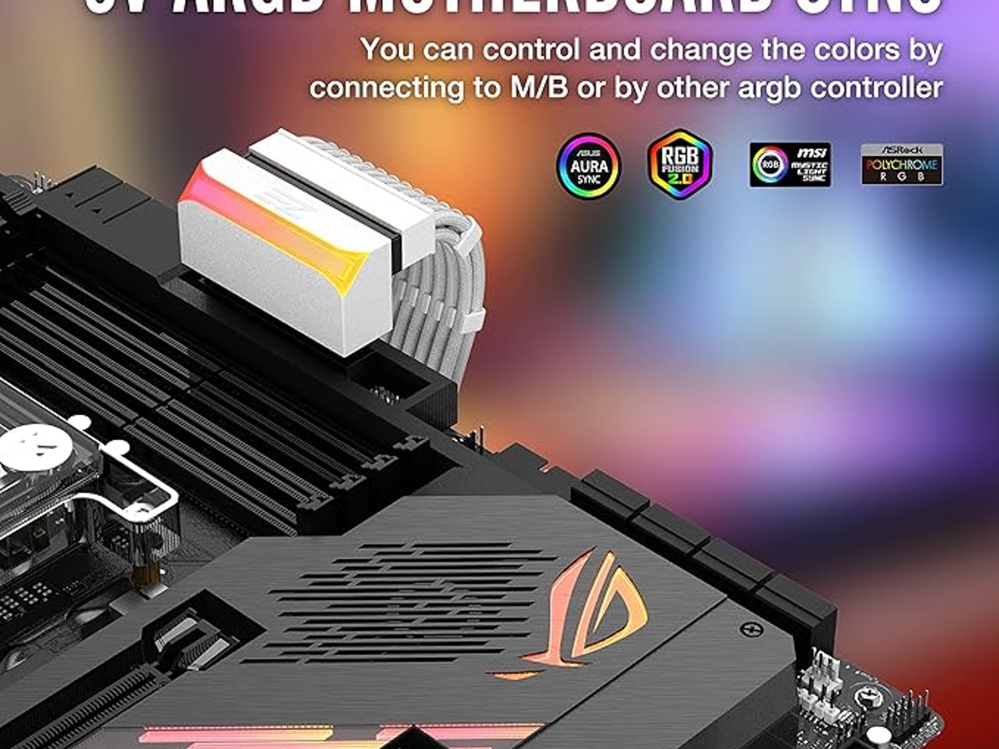 New EZDIY-FAB ATX 24-pin 90 Degree Power Connector Adapter 5V 3 Pin ...