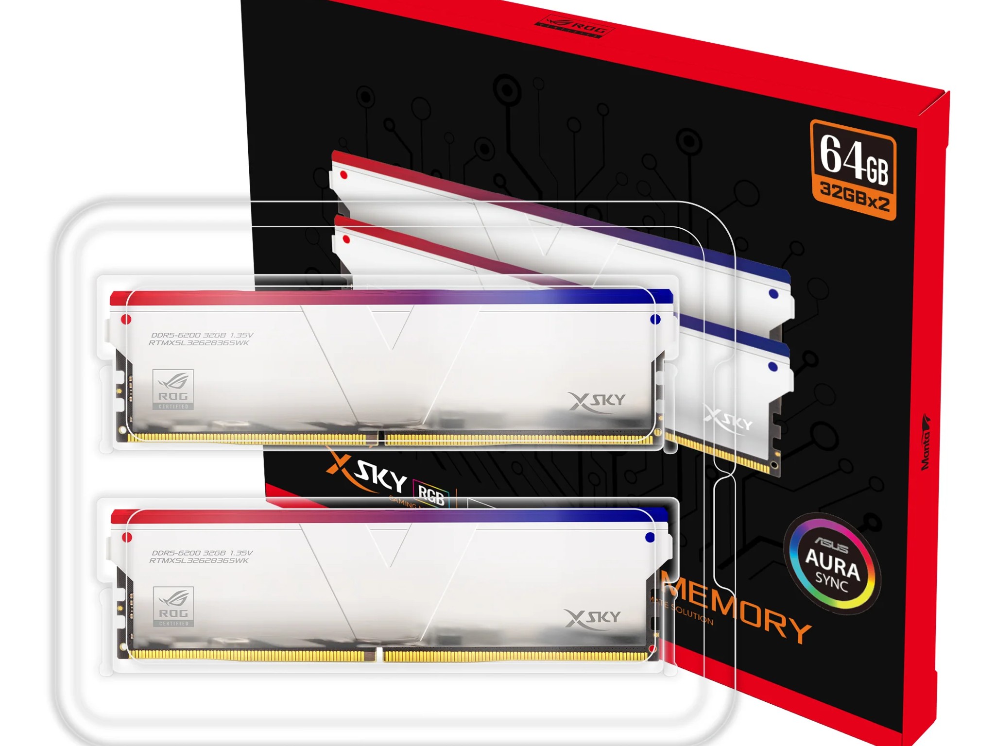 v-color DDR5 | ROG-Certified | [Manta] XSky RGB | 64GB (32GBx2) | INTEL ...