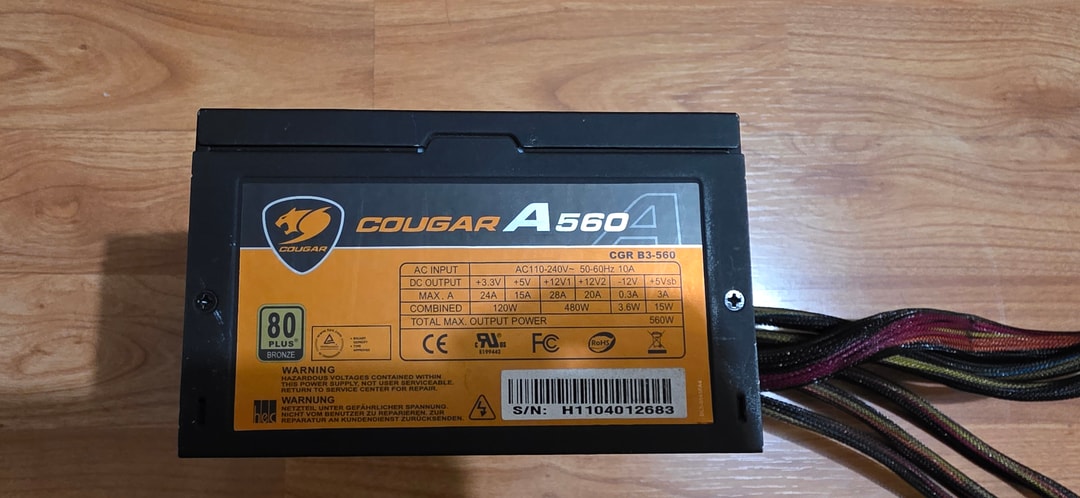 Cougar A560 CGR B3-560 560W 80+ Bronze ATX Power Supply | Jawa