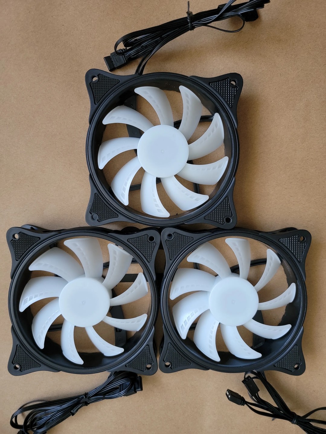 3 - 120mm RGB Case Fans - Non PWM - Used | Jawa