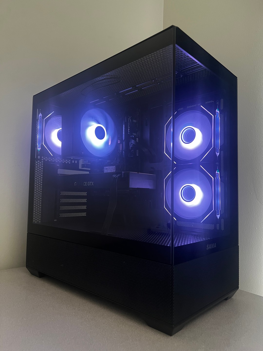 Custom Black Gaming Pc ┃ Ryzen 5 2600 ┃ GTX 1070 8GB ┃ 16GB DDR4 ...