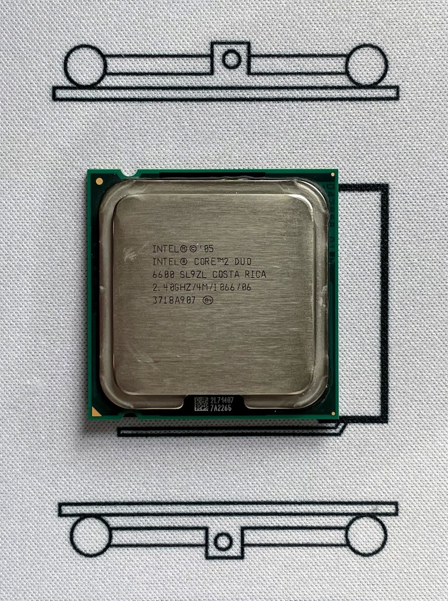 Intel Core 2 Duo E6600 2.40GHz Dual-Core 4MB L2 Cache PLGA775 CPU ...