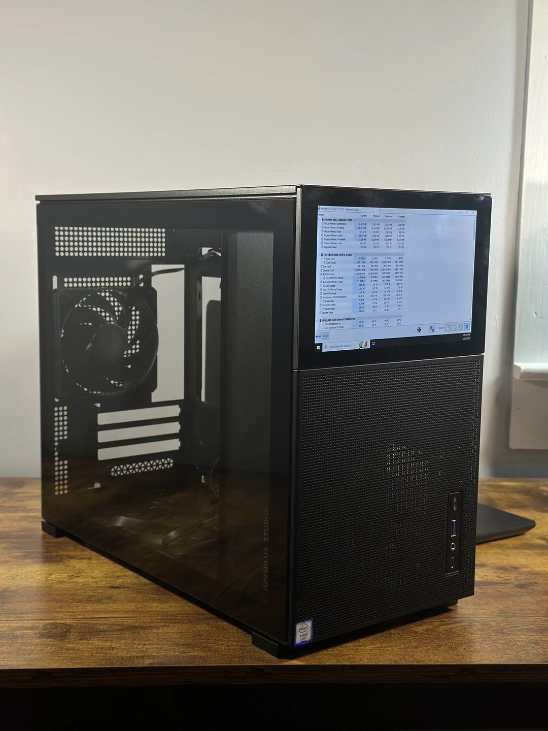 JONSBO D31 MESH SC BLACK Micro ATX Computer Case with LCD Display & 1x ...