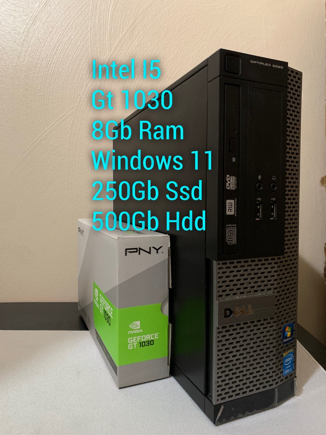 Ultra Budget Gaming PC - Optiplex 3020 SFF Intel i5 GT 1030 8GB RAM ...