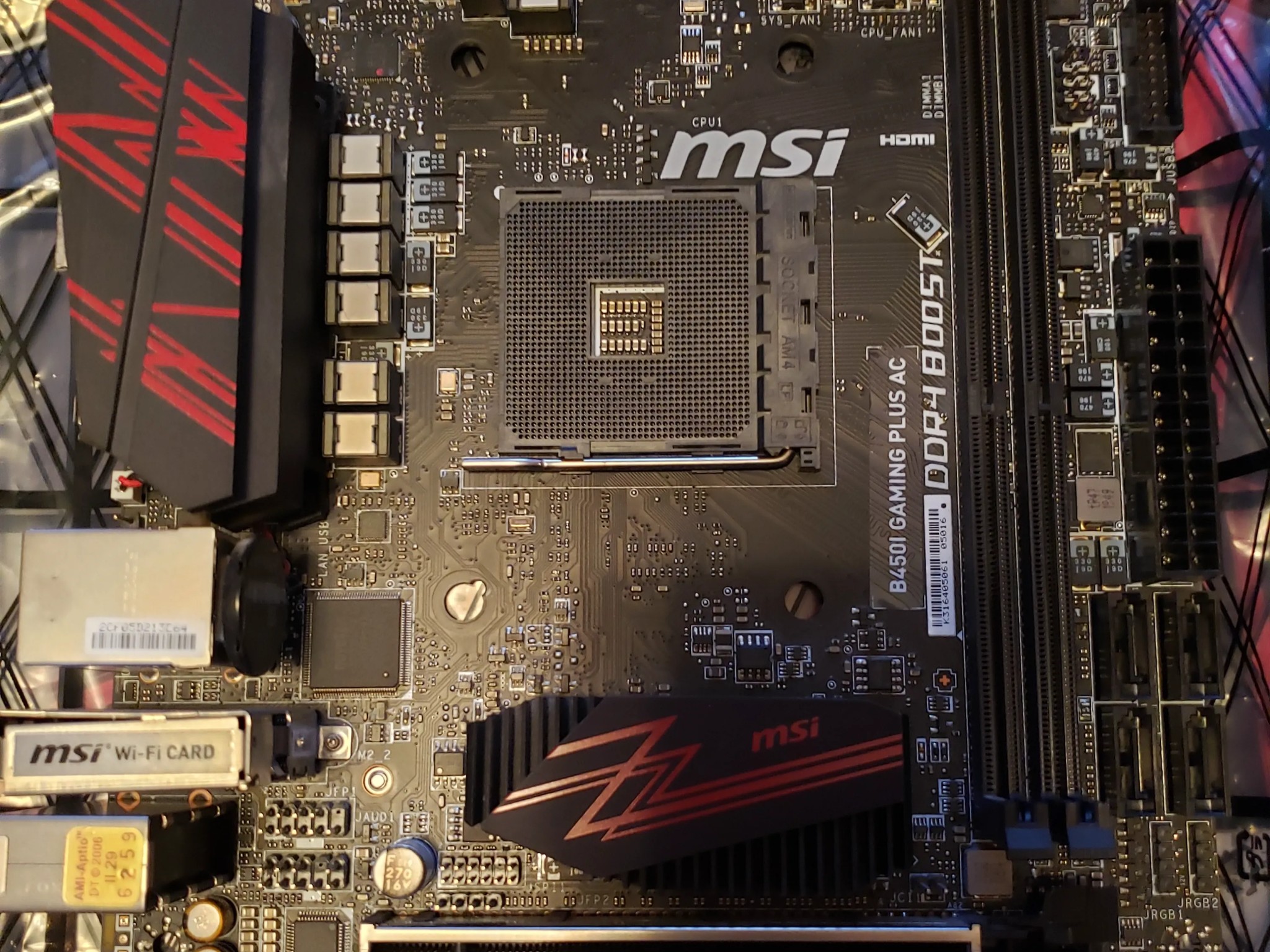 MSI B450I GAMING PLUS AC Socket AM4 AMD Mini-ITX Motherboard | Jawa