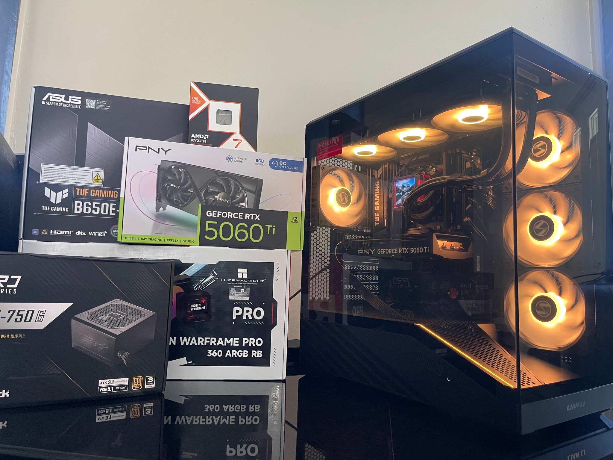 1440p Gaming PC/ RTX 5060 TI/ Ryzen 5 7500X3d/ 16Gb DDR5/ 1Tb NVMe ...
