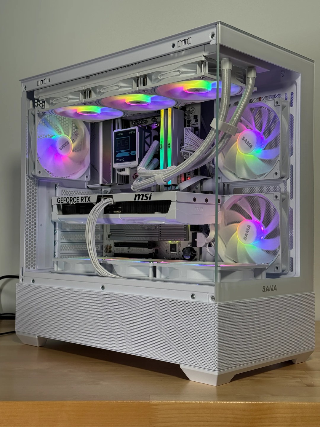 RTX 5080 Whiteout Gaming PC 9800x3d 64GB DDR5 2TB NVME SSD | Jawa