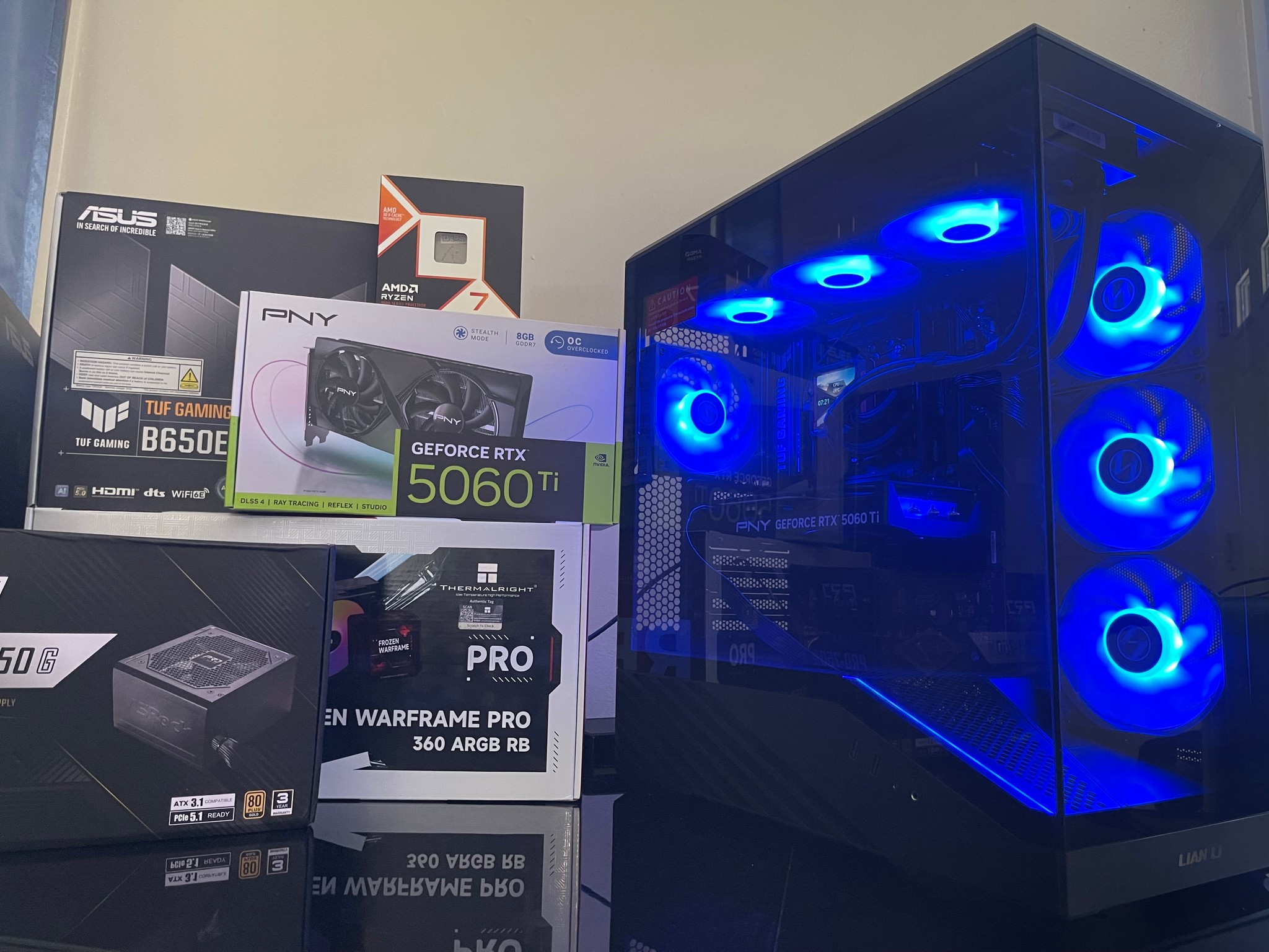 1440p Gaming PC/ RTX 5060 TI/ Ryzen 5 7500X3d/ 16Gb DDR5/ 1Tb NVMe ...