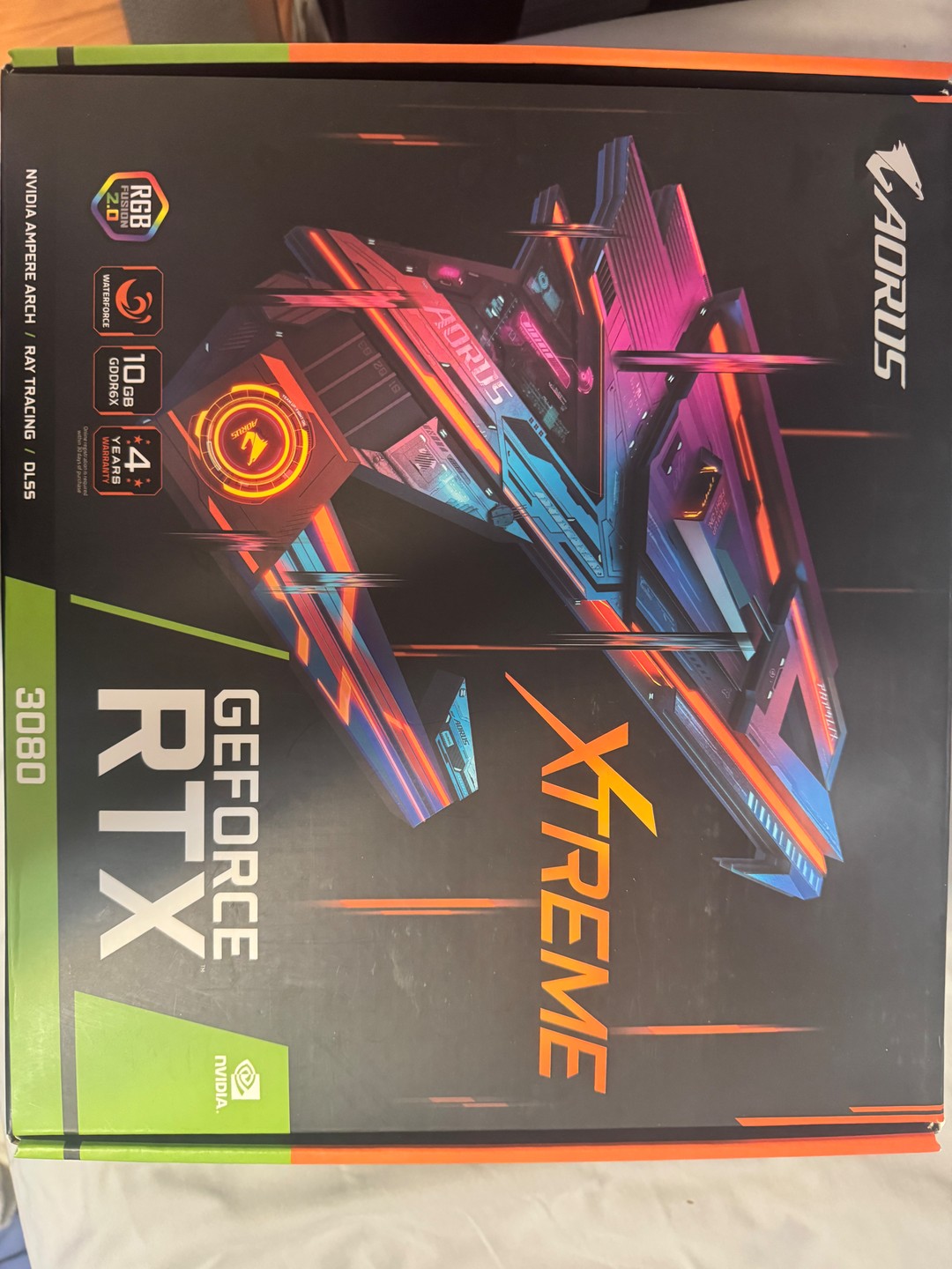 NVIDIA 3080 10G Aorus Xtreme Waterforce Water Cooled 240mm AIO | Jawa