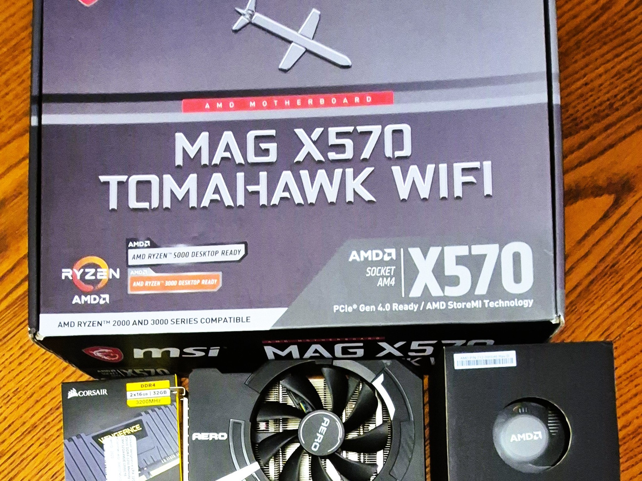 Bundle MSI Mag X570 Tomahawk WiFi MotherBoard, Ryzen 9 5950X CPU, 32GB ...