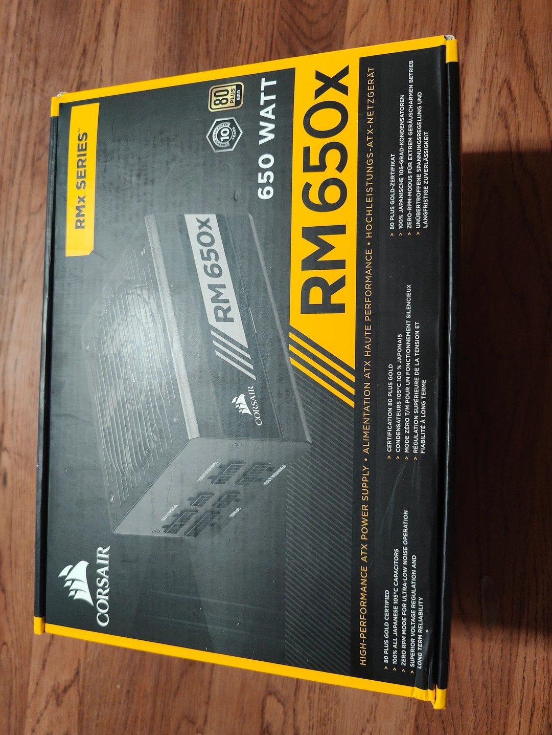 Corsair RM 650 W 80+ Gold Certified Fully Modular ATX Power Supply ...