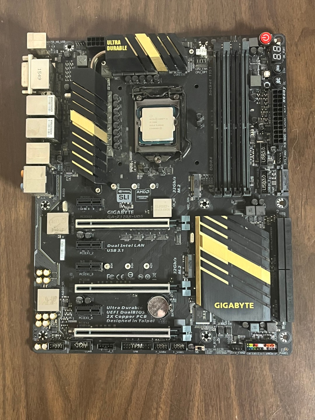 Gigabyte Z170X-UD5 | I5-6500 | Latest BIOS | I/O Shield Included | Jawa