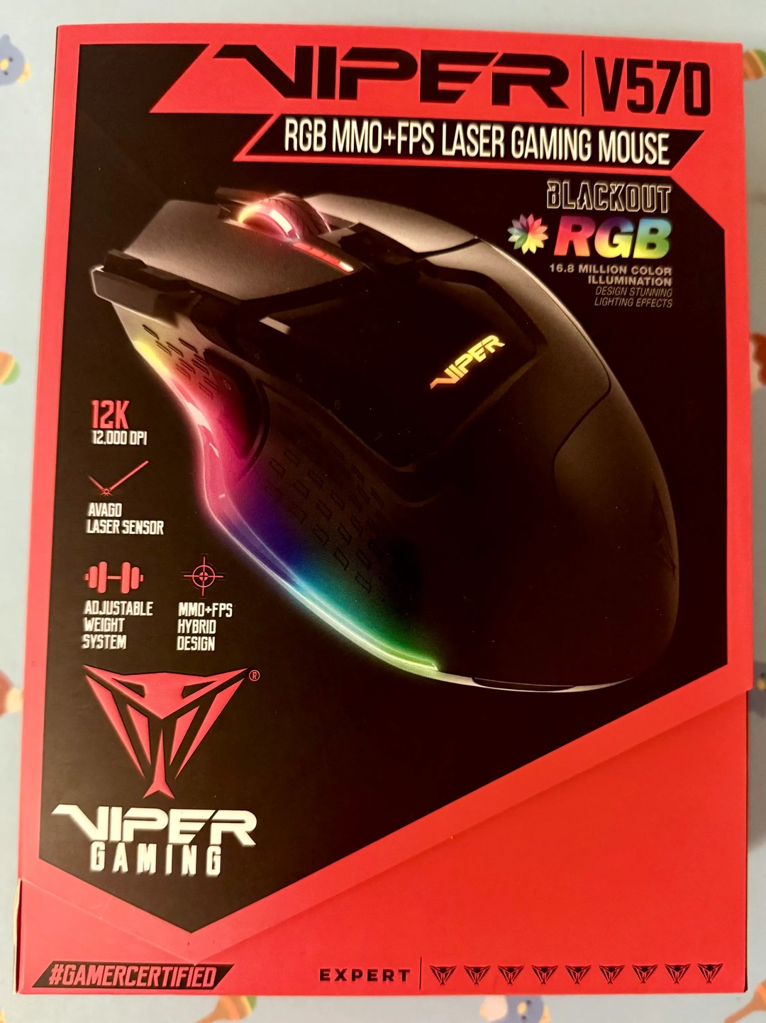 Patriot Viper Gaming V570 RGB Blackout Gaming Mouse | Jawa