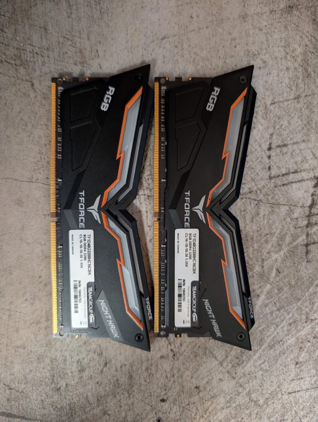 TEAMGROUP T-Force Night Hawk RGB DDR4 DIMM 16GB (2x8GB) 3200MHz RAM | Jawa