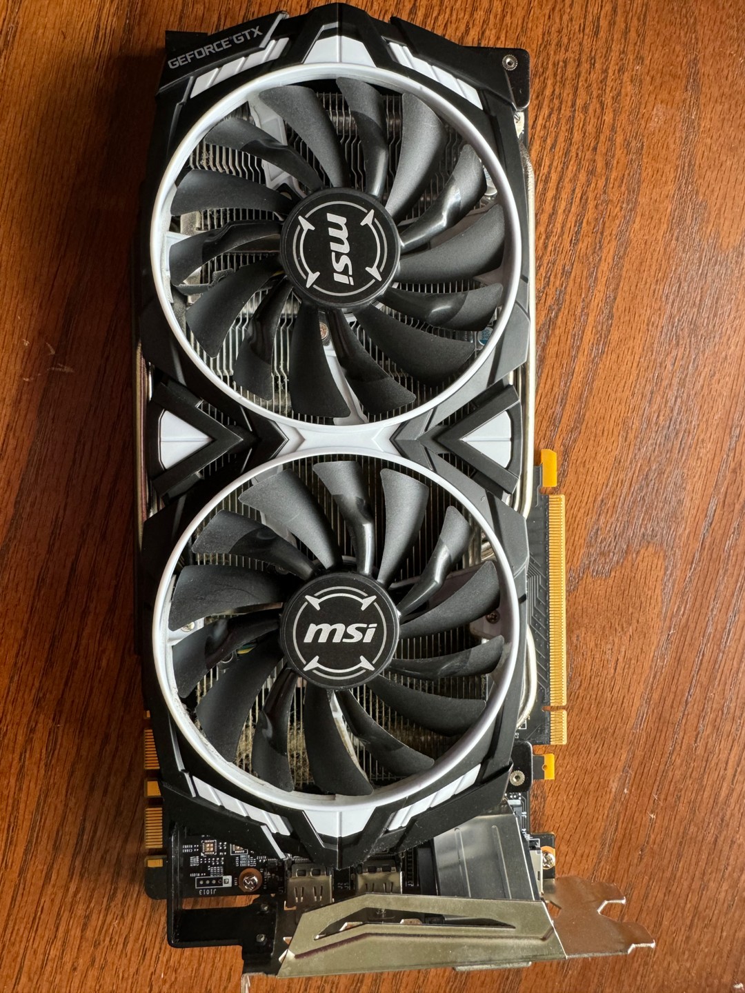 MSI GTX 1080Ti Armor 11 GB OC Graphics Card Zero Frozr 4-Display Output ...