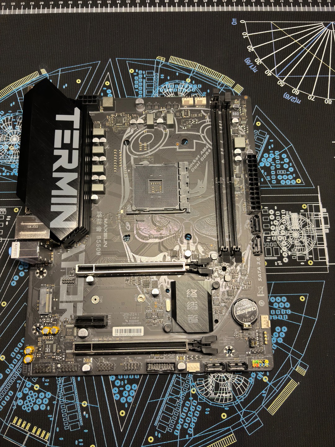 Maxsun Terminator B550M Micro-ATX Ryzen AMD AM4 Motherboard With I/O ...