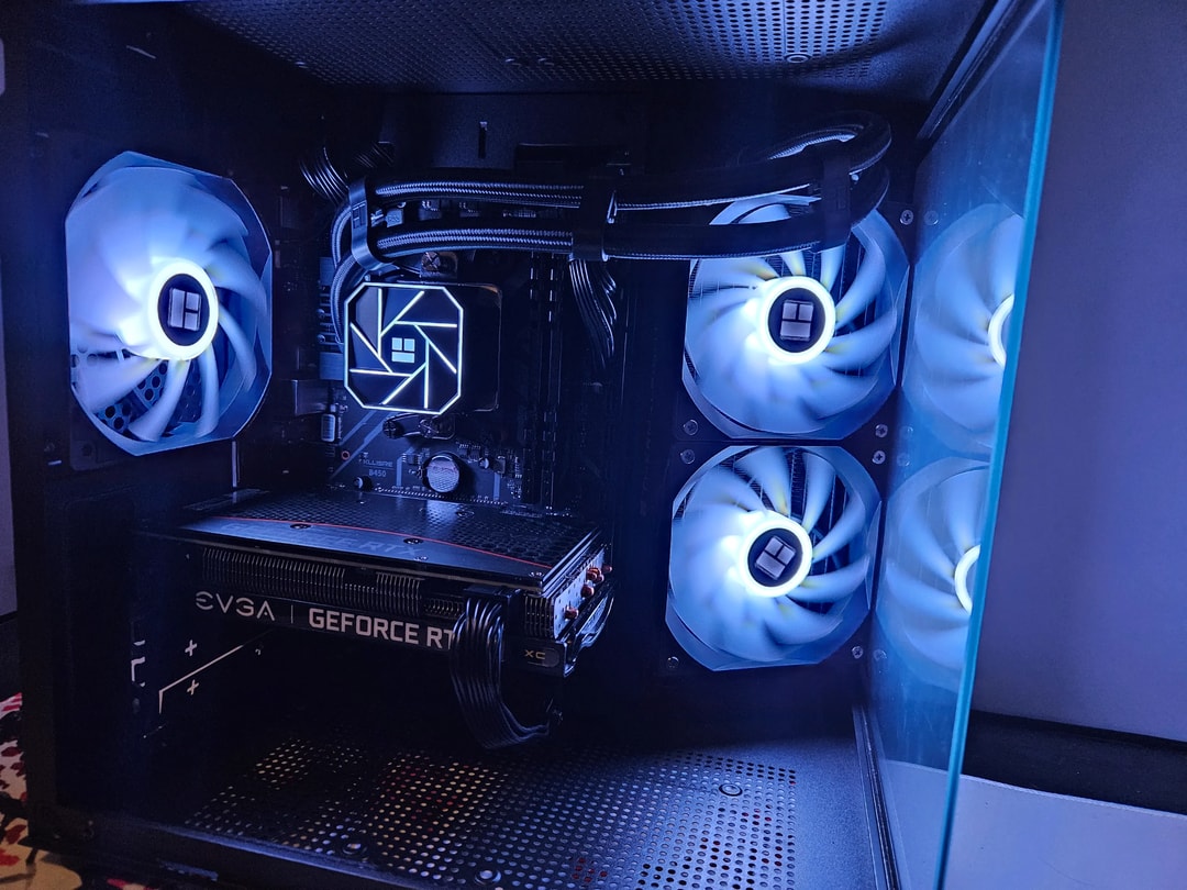 Liquid cooled Dark Side RIG Ryzen 5 / 16GB DDR4 / 1TB SSD / RTX 3060 TI ...
