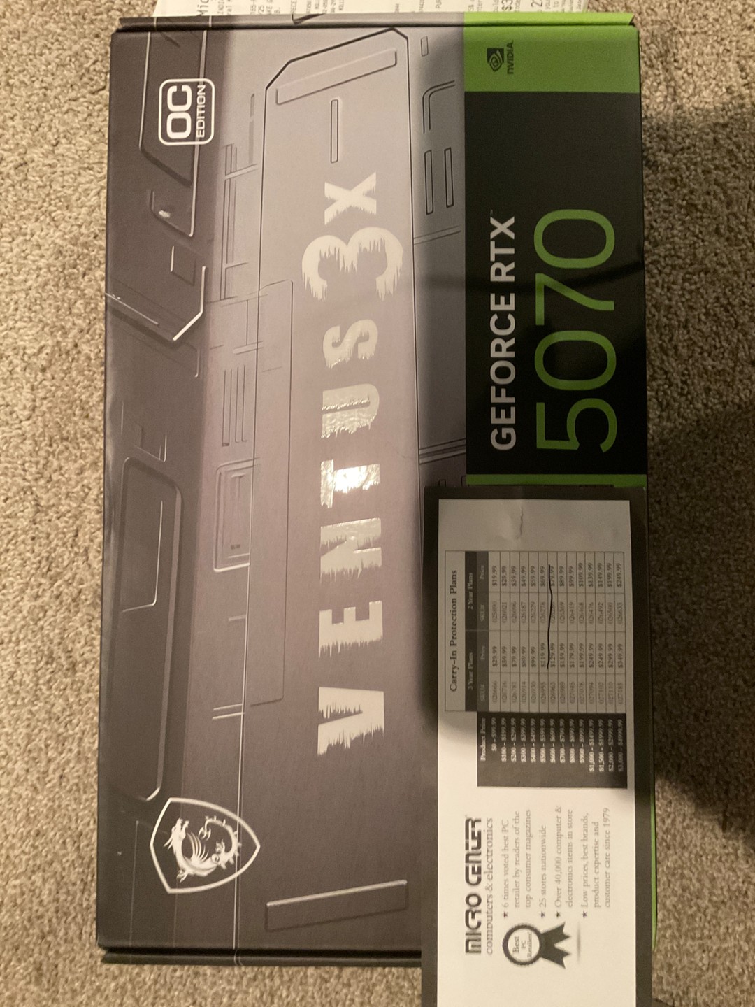RTX 5070 NEW IN BOX WITH 2 YEAR WARRANTY | Jawa