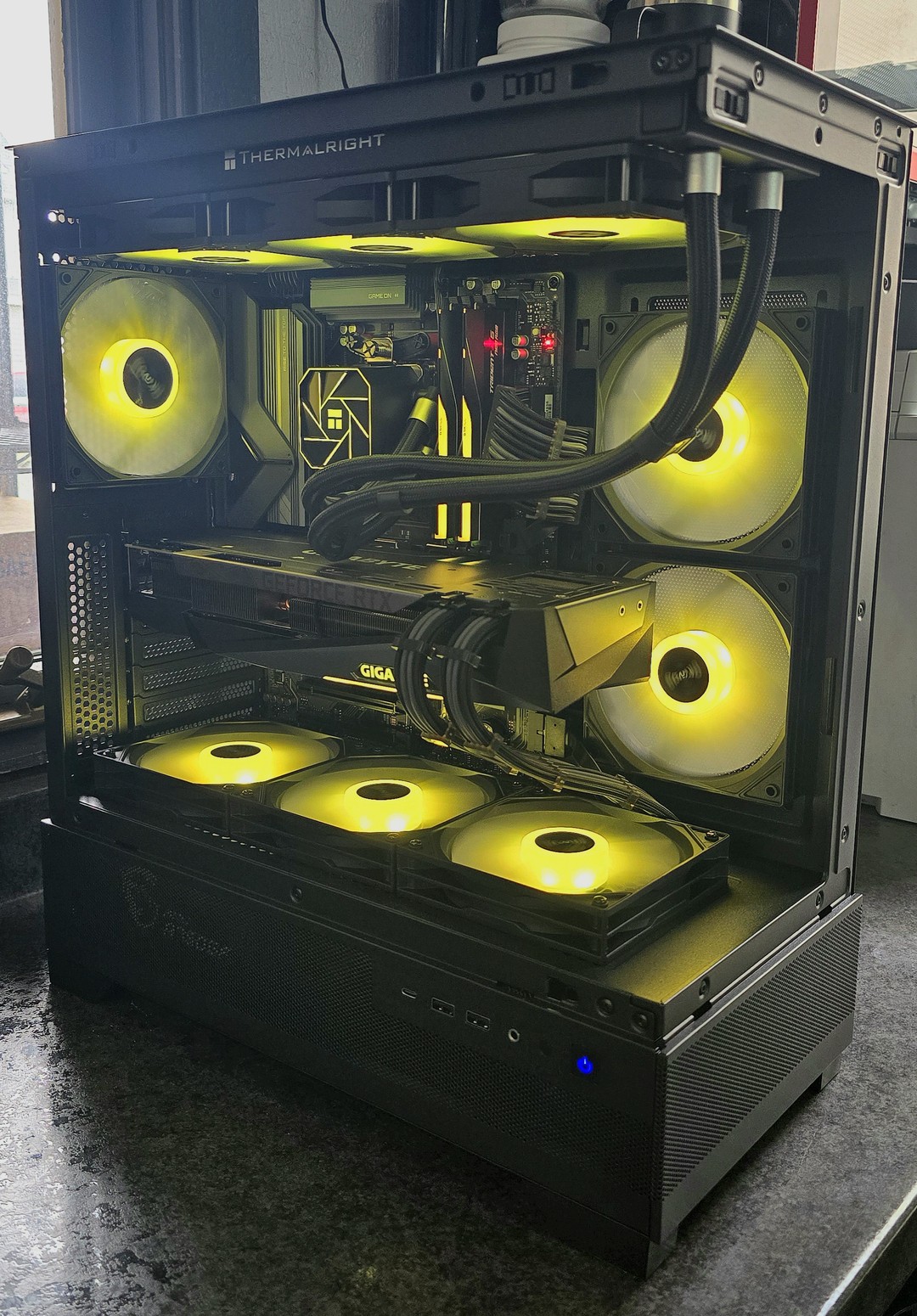 🟡⚫1440P CUSTOM PC | RTX 3080 | RYZEN 5 9600X | B850 MB | OKINOS AQUA 7 ...