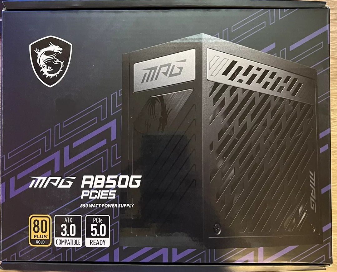 MSI MPG A850G PCIE 5 80 Plus Gold 850W ATX3.0 Power Supply | Jawa