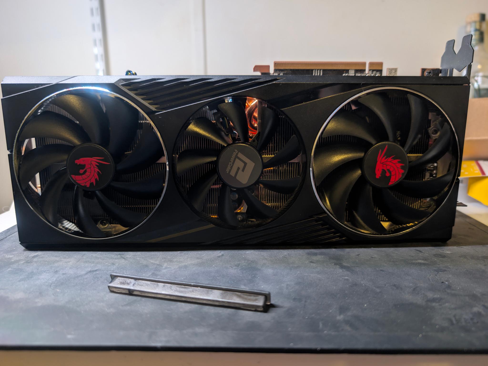 USED: PowerColor Radeon RX 6800 XT Red Dragon 16GB GDDR6 OC Dual BIOS ...