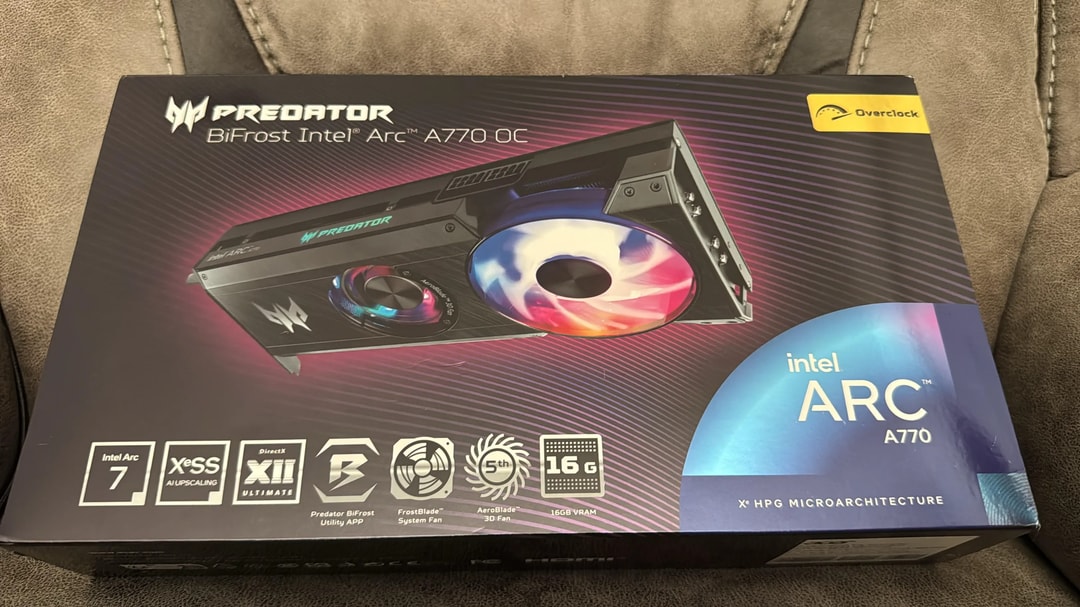 Intel ARC A770 16GB Acer Predator Bifrost | Jawa